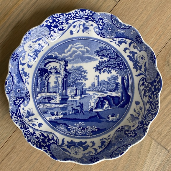 Spode | Dining | Spode Blue Italian 85 Round Scalloped Edge Dish | Poshmark
